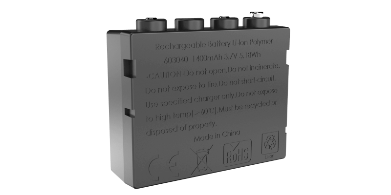 Li-Ion oplaadbare accu 1400 mAh